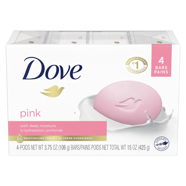 Dove Pink Rose 106g. x4 Bars โดฟ พิงค์ โรส สบู่ก้อน แพ็ค4ก้อน | Lazada ...