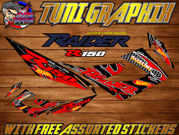 RAIDER 150 CARB DECALS HOTWHEELS STICKER DECALS | Lazada PH