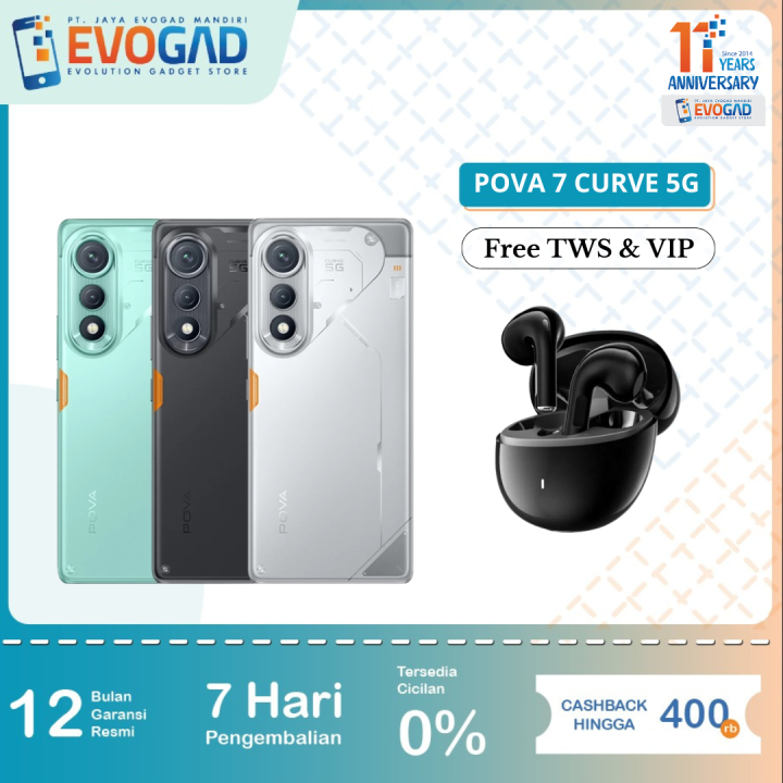 Tecno Pova 7 Curve 5G 8/256GB Mediatek Dimensity 7300 | 5500mAh 45W ...