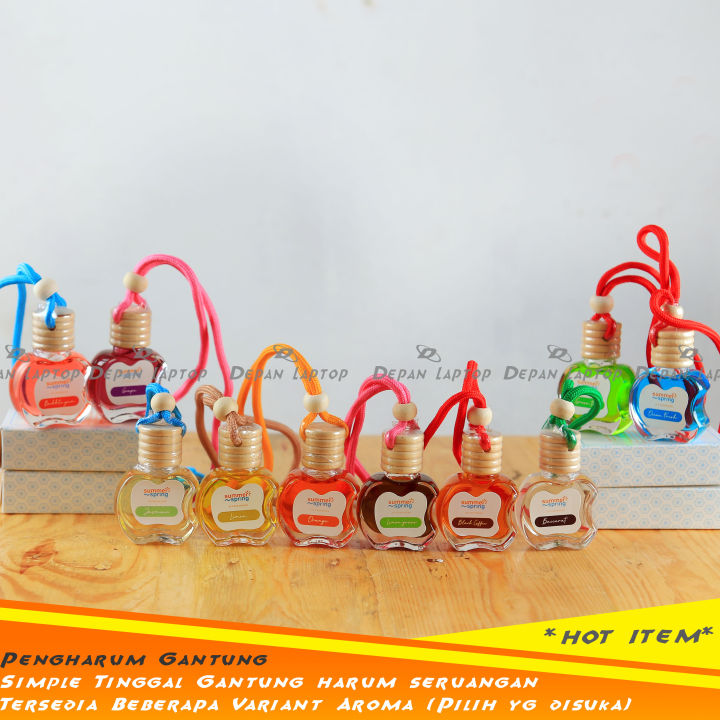 SUMMERSPRING Pengharum Gantung Botol Apel Berbagai Aroma Cocok untuk di ...