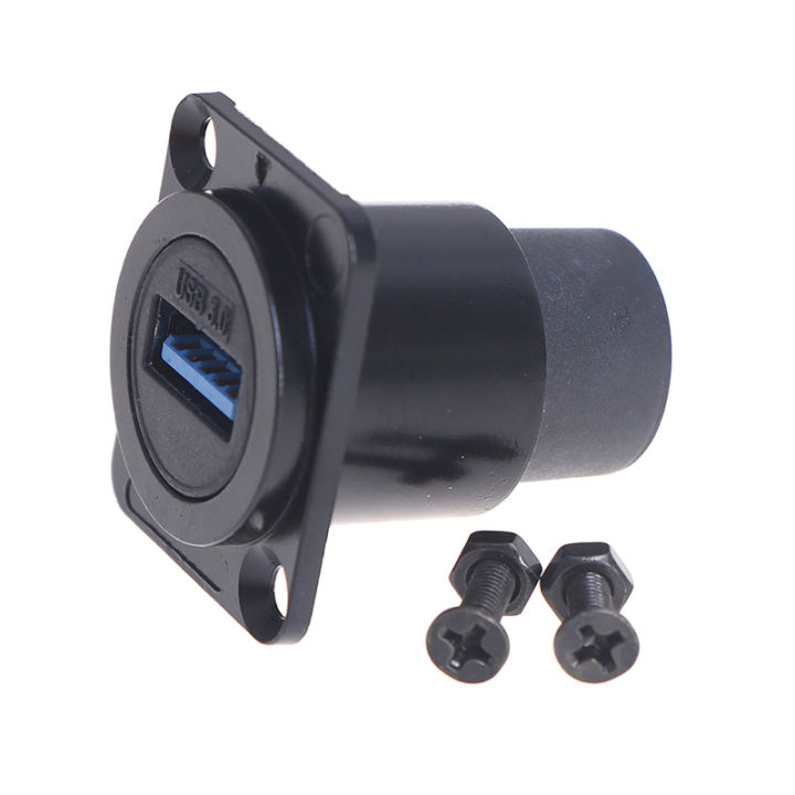 GlowingGrace D type Metal USB Socket Double Pass Connector USB 3.0 ...