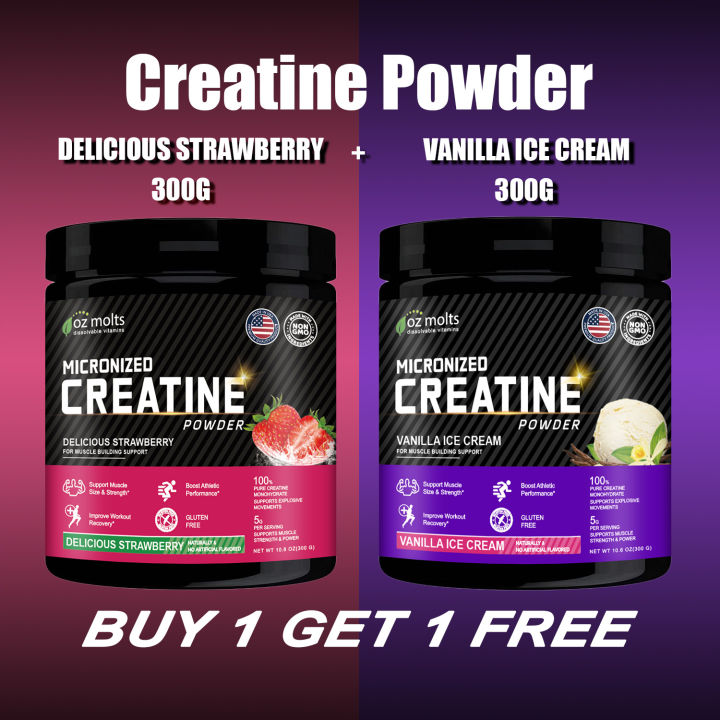 Ozmolts Athlene Creatine Monohydrate Micronized Powder Gluten Free ...