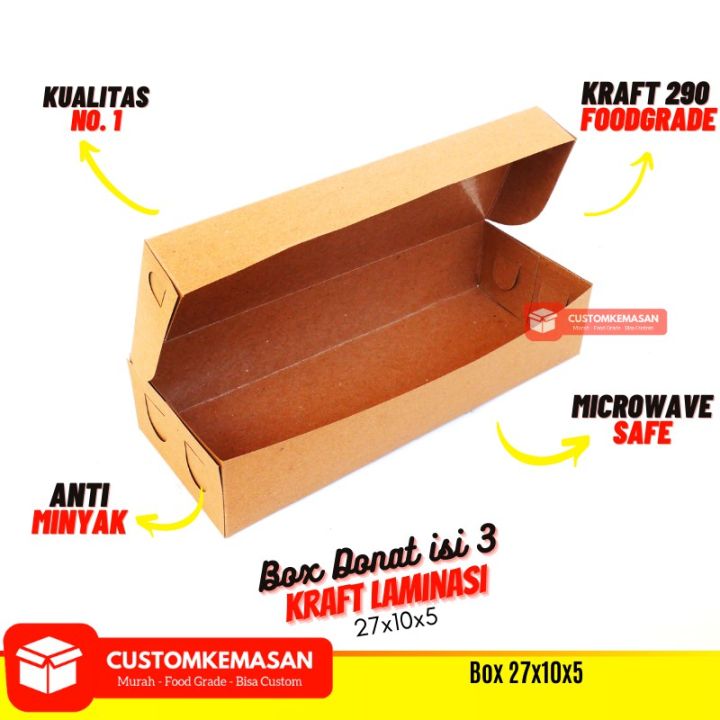 Dus Donat Isi 25 Pcs / Box Donat / Dus Bomboloni / Dus Bandeng / Donat ...