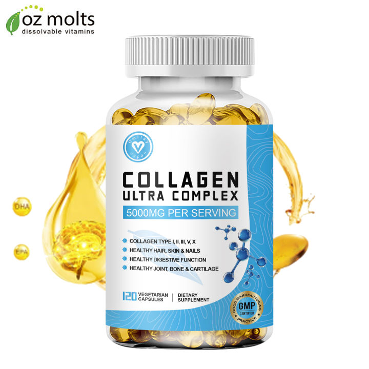 Ozmolts Collagen Capsule Softgels to Supports Healty Skin Hair and ...