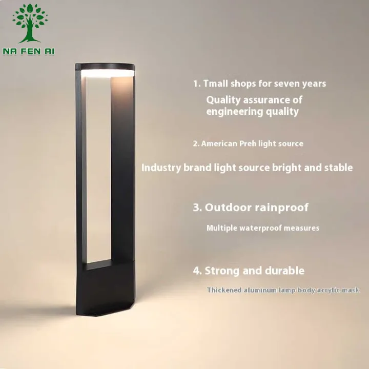 NA FEN AI โคมไฟกลางแจ้ง LED ที่ทันสมัยพร้อมหลอดไฟใช้สำหรับในสวนกันน้ำ ...