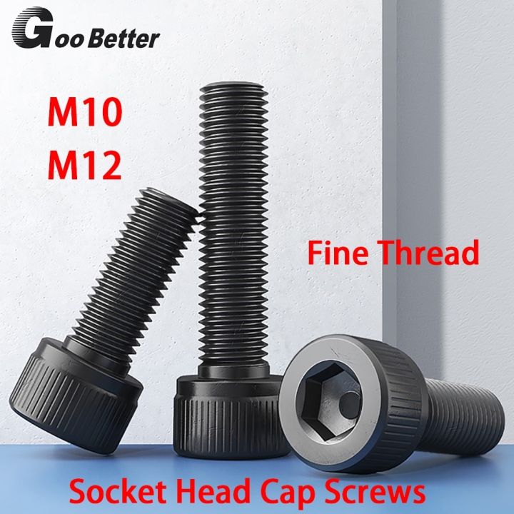 M10 M12 High Tension 12.9 Fine Thread Socket Head Cap Screws Allen Cap ...