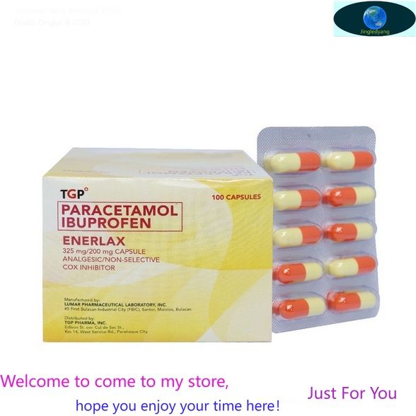 Enerlax TGP 1 BOX Paracetamol + Ibuprofen 325mg/200mg (100 capsules ...