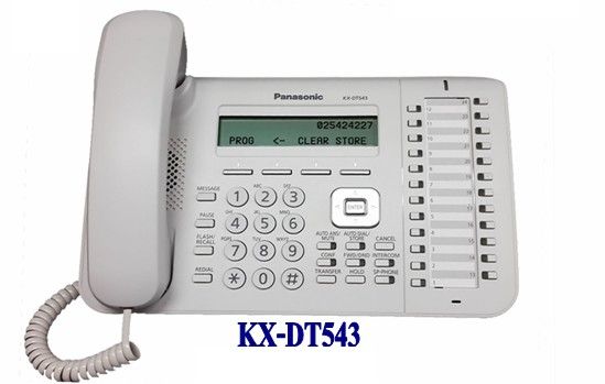 Panasonic เครื่องโทรศัพท์แบบคีย์ รุ่น KX-DT543 โทรศัพท์Panasonic สำหรับตั้งค่าต่างๆ ควบคุมตู้ ...