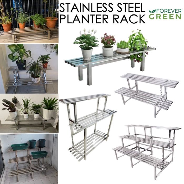 Stainless Steel Plant Rack / Outdoor Plant Rack / Planter Rack / Flower ...