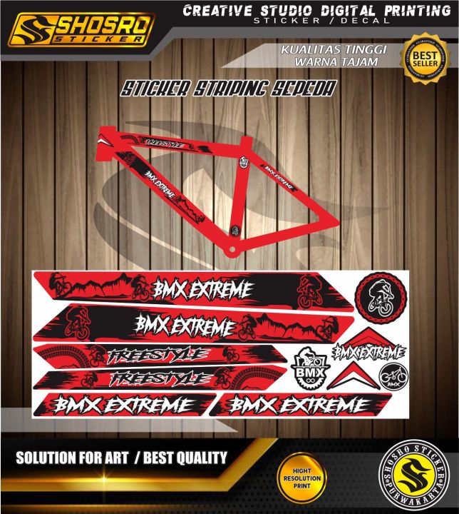 STIKER SEPEDA GUNUNG / SEPEDA STICKER VARIASI SANTAI / ALL UNIVERSAL ...