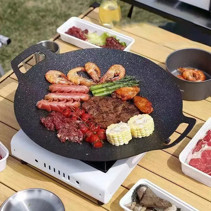 Stone Grill Round Non Stick Griddle Pan Induction Griddle Pan LAKEMON ...