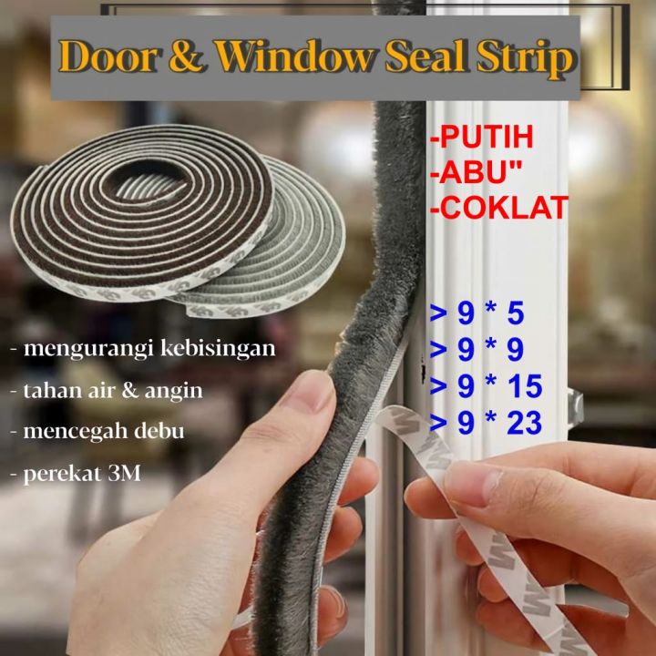 Door seal Bulu peredam/Penutup Celah pintu dan jendela Perekat 3M ...
