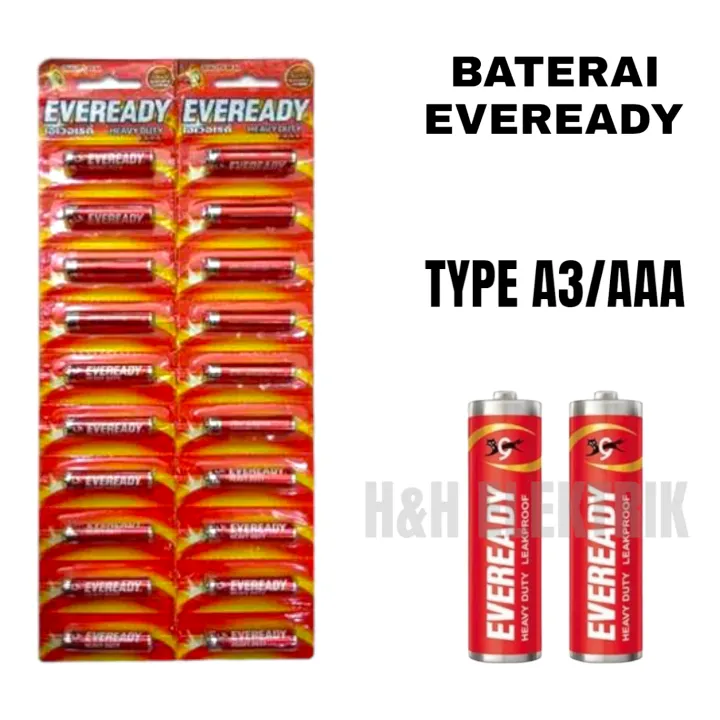 Baterai eveready AAA Merah | Lazada Indonesia