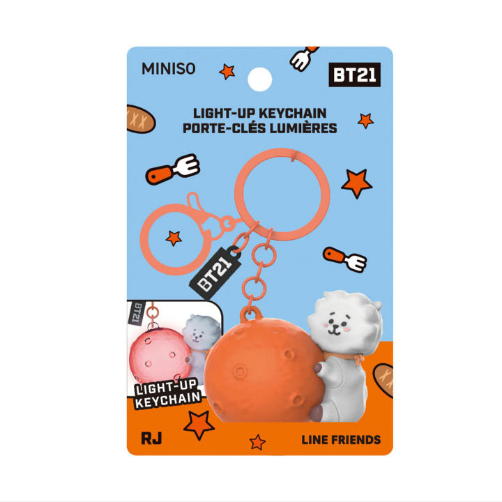 MINISO BT21 Collection Light-up Keychain (RJ) | Lazada PH