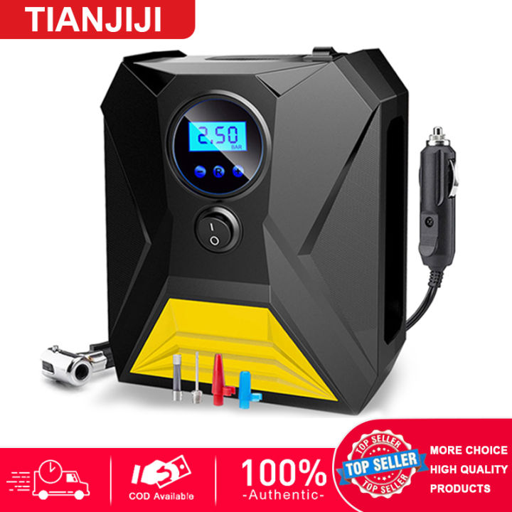 Digital Tire Inflator DC 12 Volt Car Portable Air Compressor Pump 150 PSI Car Air Compressor for ...