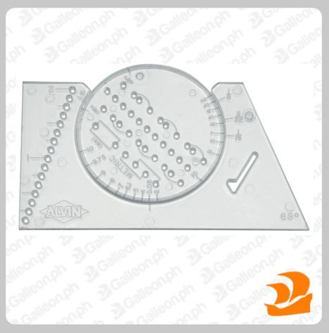 ALVIN AL666 Lettering Guide And Rule Template, Multipurpose Tool For ...