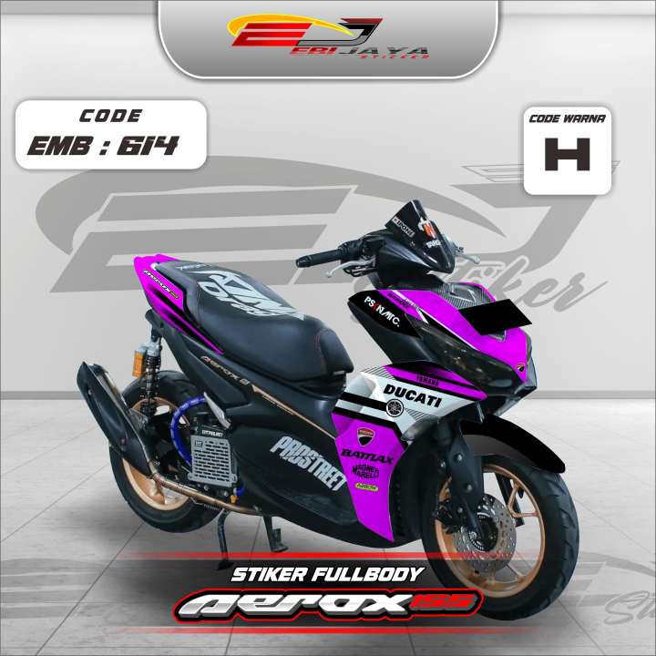STIKER VARIASI AEROX 155 FULL BODY VARIASI NEW DESAIN-STIKER DECAL ...
