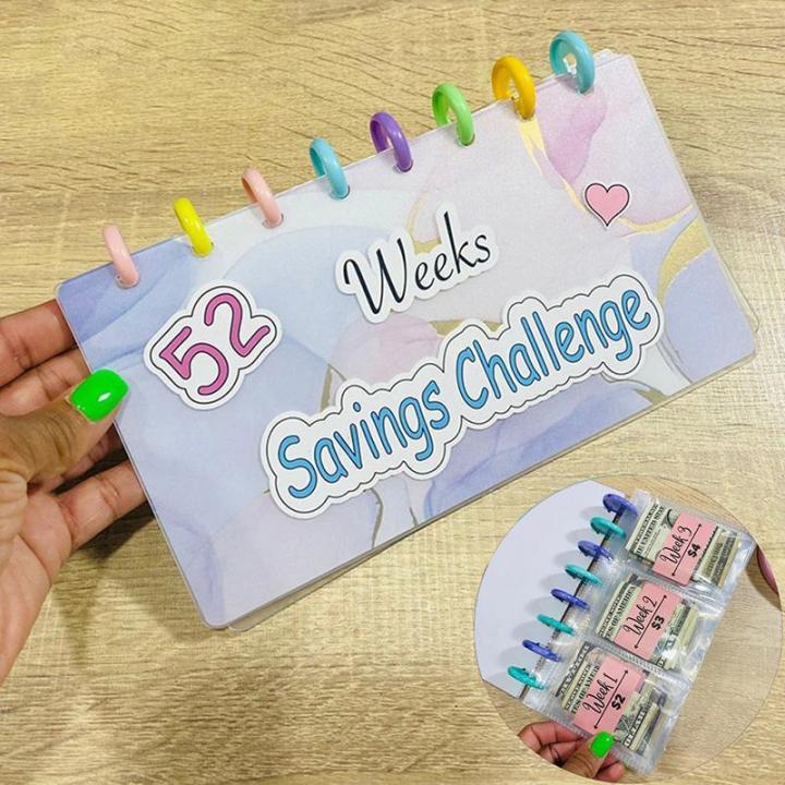 PVC Waterproof Notebook Budget Binder Family Money-Saving Cash ...