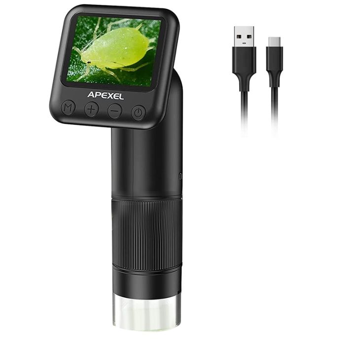 APEXEL Handheld Digital Microscope 800X Pocket Portable Microscope ...