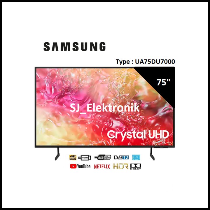 Samsung 75DU7000 - LED TV 75 Inch UA75DU7000 Crystal UHD DU7000 4K ...