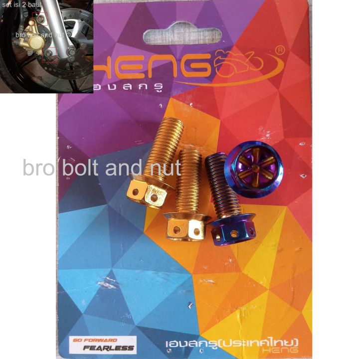Baut Probolt Breket Kaliper Caliper Depan Yamaha Jupiter Mx 135 Isi 2 Original Heng Thailand ...