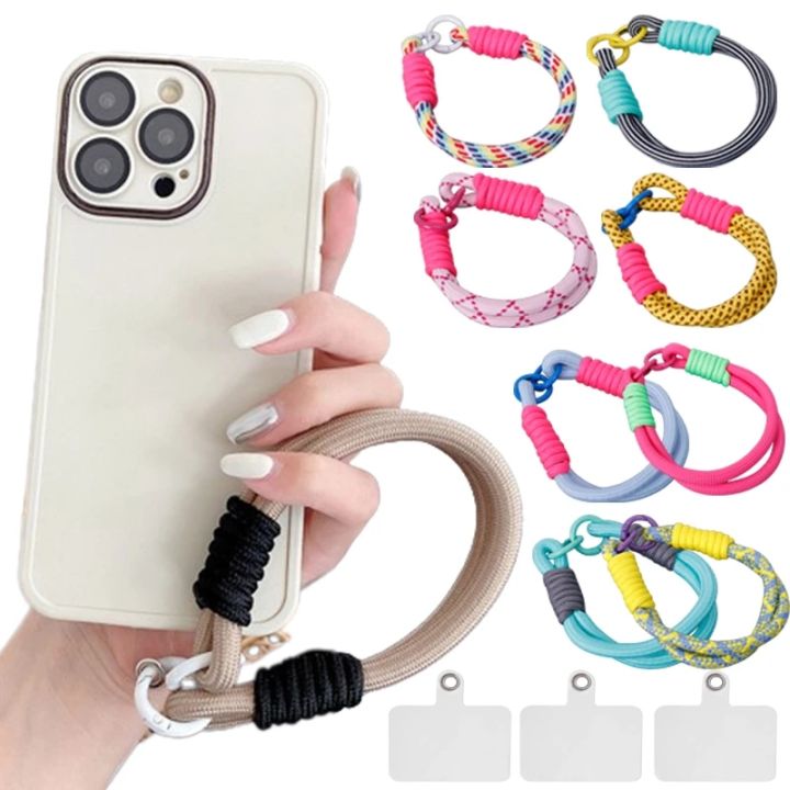 Universal Mobile Phone Lanyard Braided Rope Wrist Strap Short Style ...