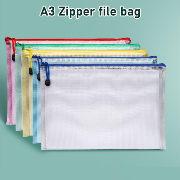 5PCS/Pack A3 A4 A5 Different Size Large Capacity Zip Bag Waterproof ...
