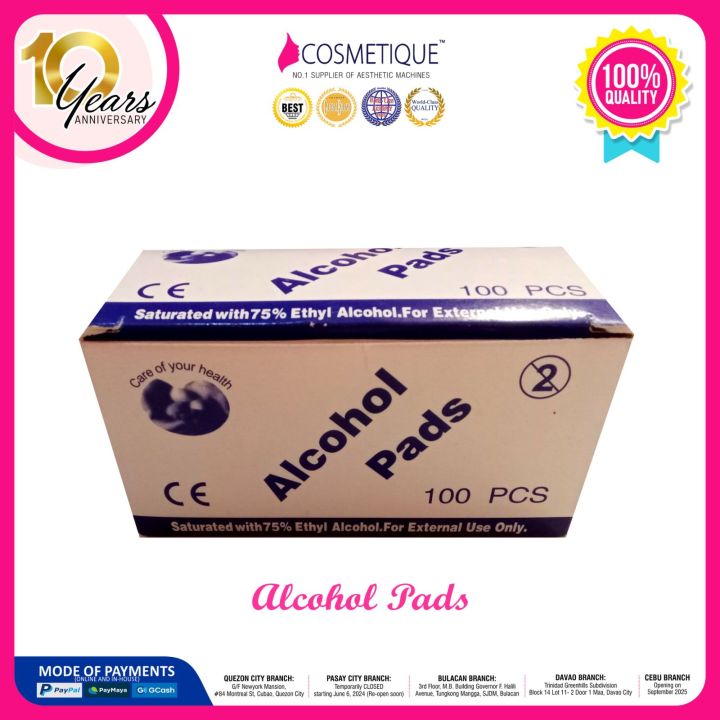 Disposable Alcohol Pads 100pcs | Lazada PH