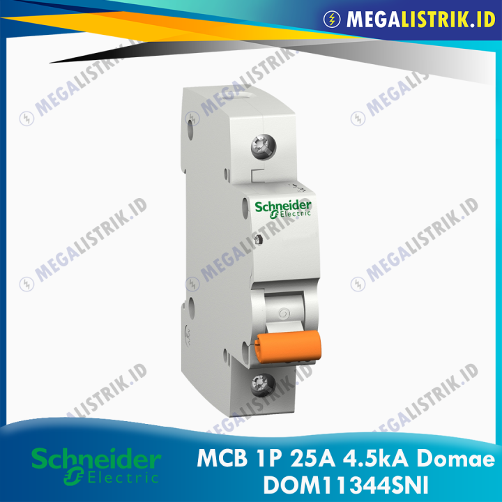 SCHNEIDER MCB DOMAE 1P 25A / MCB 1 PHASE 25 AMPERE SNI DOM11344SNI | Lazada Indonesia
