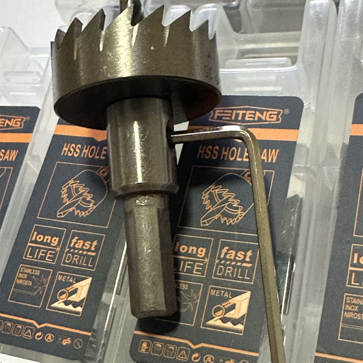 SHUYE ดอกสว่าน โฮลซอเจาะเหล็ก อลูมิเนียม HSS 1ชิ้น ขนาด 12-35mm Hole ...