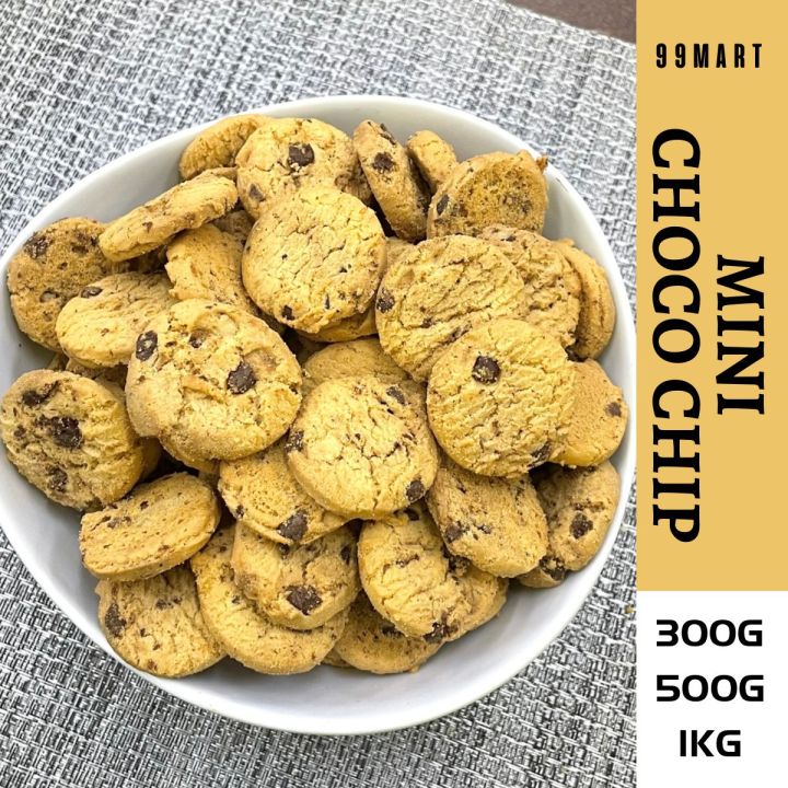 [ Biskut Timbang ] - Biskut Mini Choco Chip - 300g / 500g / 1kg ...