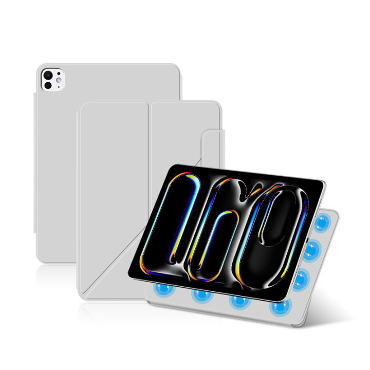 Strong Magnetic Smart Case for iPad Air 11 13 Inch 2024 M2 Smart Book ...