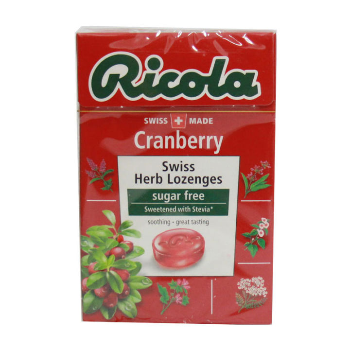 Ricola Sugar Free Swiss Herb Lozenges Cranberry Flavor 40g | Lazada PH
