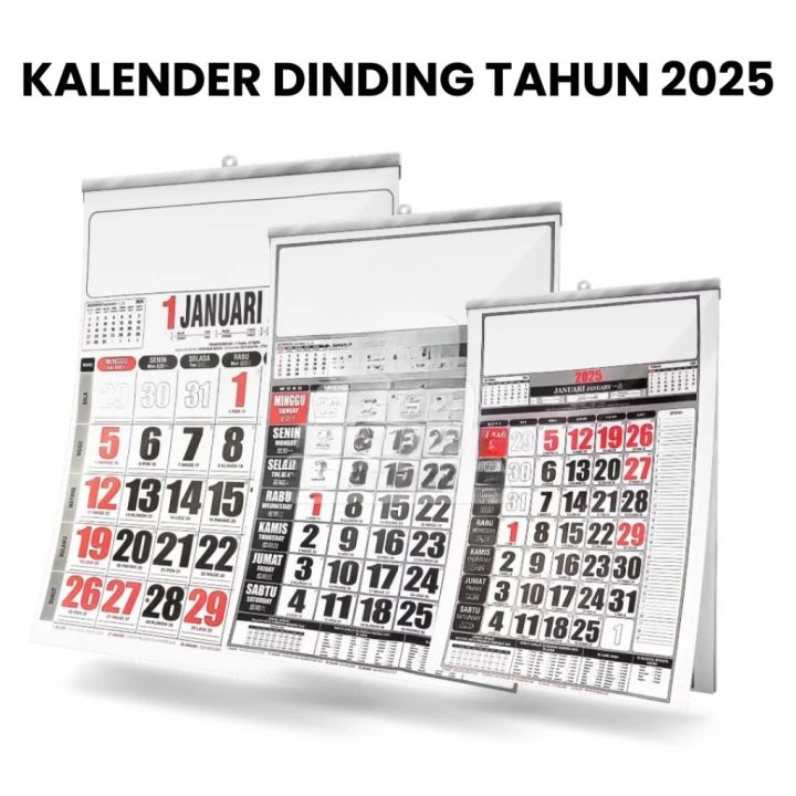 PROMO BIG SELLER NEW Kalender Dinding Tahun 2025 HVS BESAR TANGGUNG ...