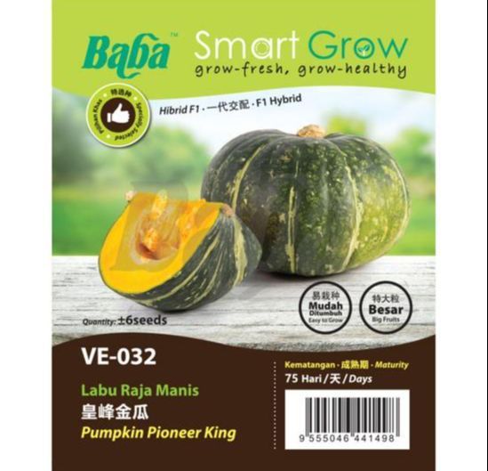 Baba VE-032 Benih Labu Raja Manis / Sayur / Smart Grow Pumpkin Pioneer ...