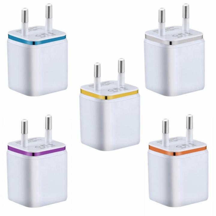 Dual Wall Usb Charger Travel EU/US Plug Universal Charging Adapter ...