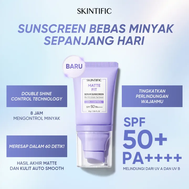 [New Launch] SKINTIFIC - FLASH SALE Matte Fit Serum Sunscreen 30g/50g ...