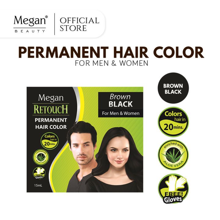 Megan Color Shampoo 15ml - Brown Black | Lazada PH
