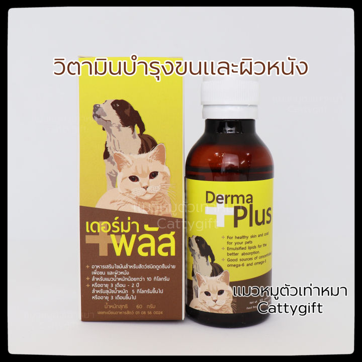 Derma Plus วิตามินบำรุงขนและผิวหนัง เดอร์มาพลัสแบบน้ำ60กรัม | Lazada.co.th