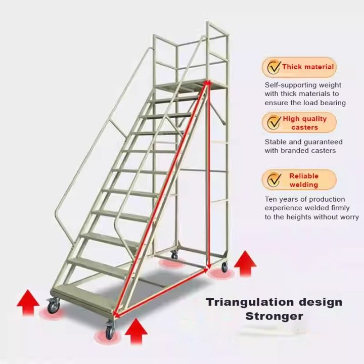 Unicorn Warehouse Mobile Platform Climbing Car Climbing Ladder ...