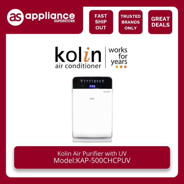 Kolin Air Purifier with UV KAP 500CHCPUV Hepa Air Purifier For Indoor Use 40 Square Meter Room Size 1 Year Local Supplier Warranty Uv Light Technology For Bacteria Elimination Lazada Lazada PH
