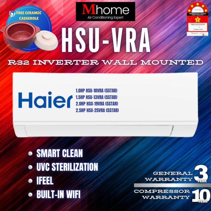 [5 star] Haier R32 inverter series 1.0hp-2.5hp air conditioner HSU-VRA ...