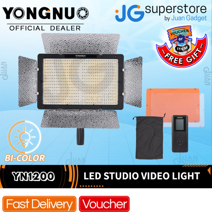 Yongnuo YN1200 LED Video Light Flash with up to 3200 - 5500k Bi Color ...