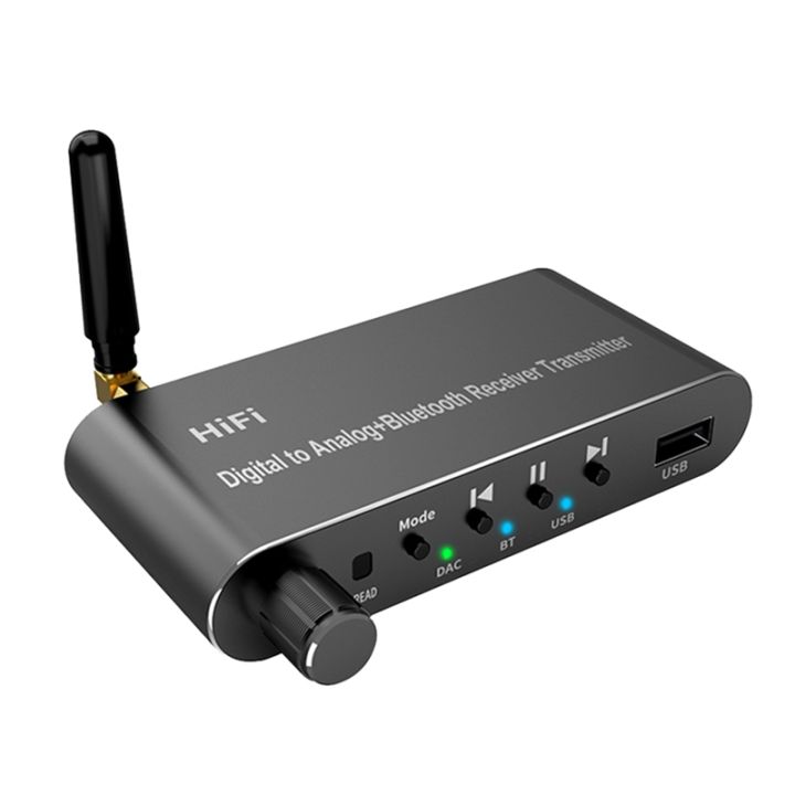 Bluetooth Receiver Transmitter Coxial/Optical Adapter Digital to Analog ...