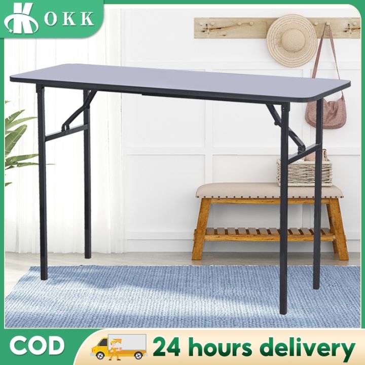 Folding Table Rectangular Learning Desk Conference Dining | Lazada PH