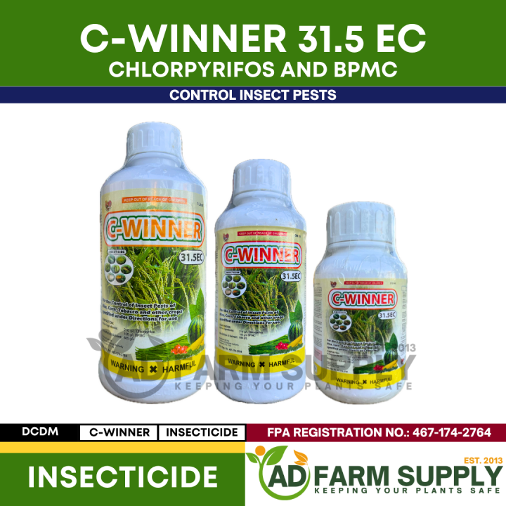 DCDM C-Winner 31.5 EC Insecticide - Chlorpyrifos & BPMC Formula - Broad ...