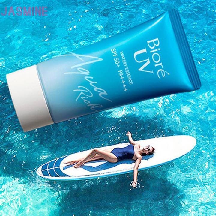 Jasmine Authentic Biore U-V Aqua Rich Watery Essence/Gel Sunscreen Rich ...