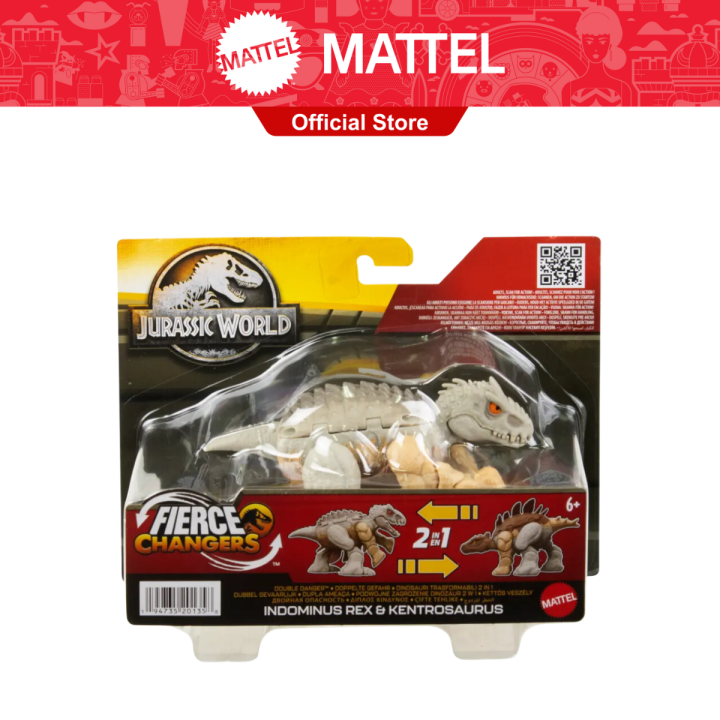 Jurassic World Hunter Transforming Dinosaur Double Danger Pack Action Figure Indominus Rex ...