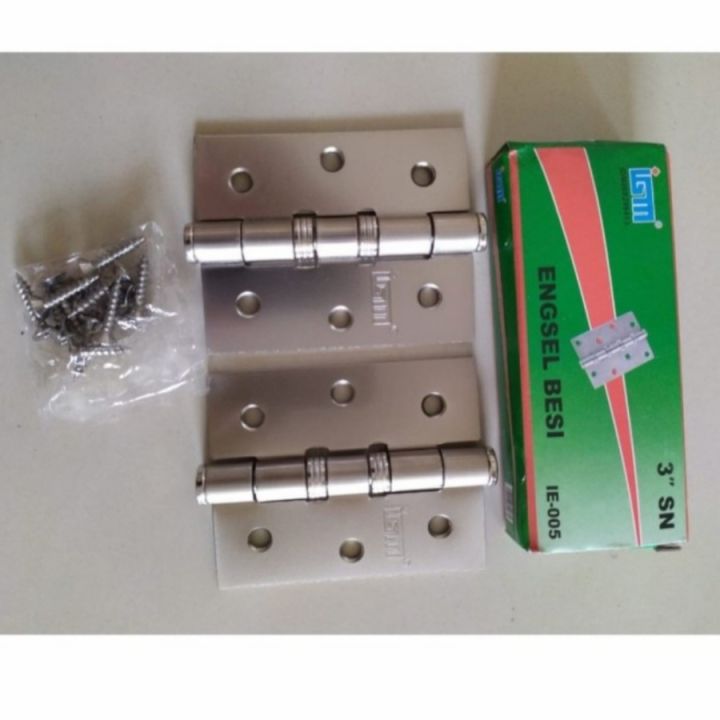 NEW PRODUK - Engsel Tebal IGM Ukuran 3 inch Besi Engsel Pintu Engsel ...