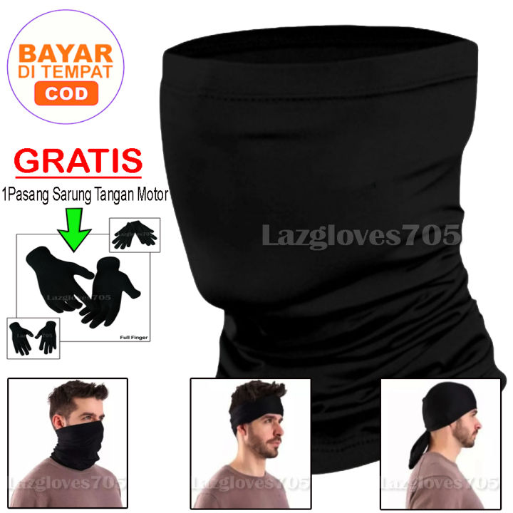 Buff Masker Pria Keren Bandana Pria Distro Bagus Tebal Lembut GV704-1 ...